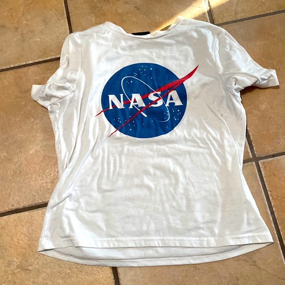 SHEIN | Tops | Nasa Short Sleeve Cotton Shirt | Poshmark